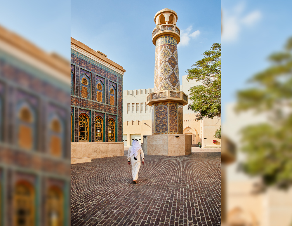 Katara’s Blue Mosque, a big attraction for non-Muslim foreign visitors ...