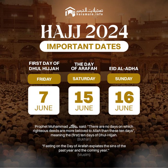 `Eid Al-Adha: Muslim World to Celebrate Feast on June 16 - Islamic Bridge