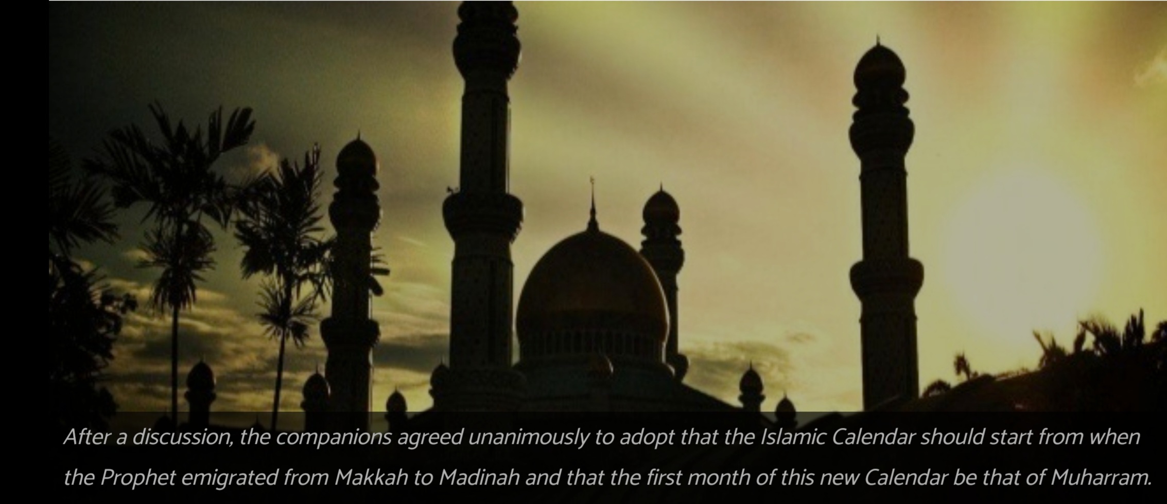 The Origins of New Islamic Year - Islamic Bridge